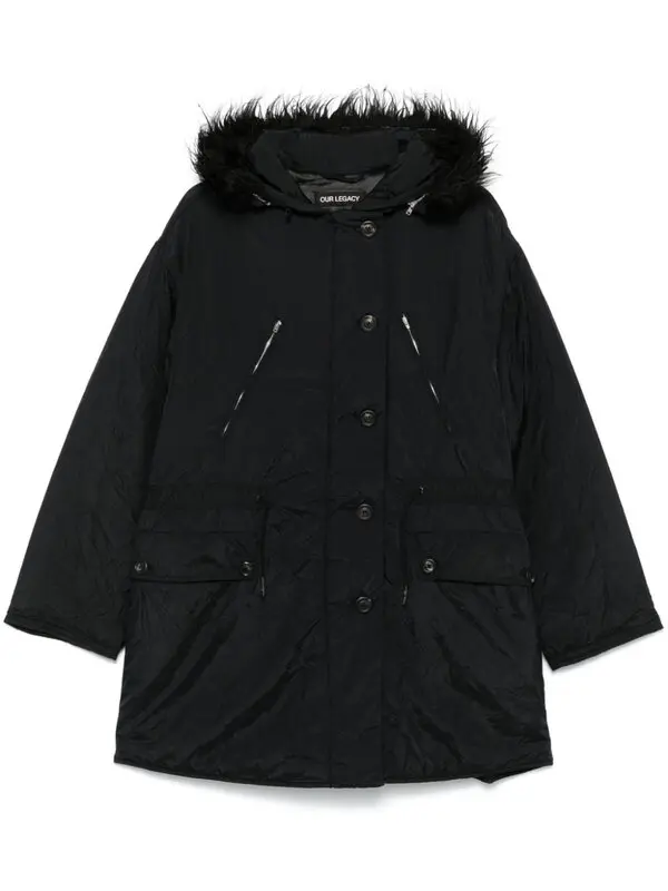 Our Legacy Subtle Parka Coat - Black
