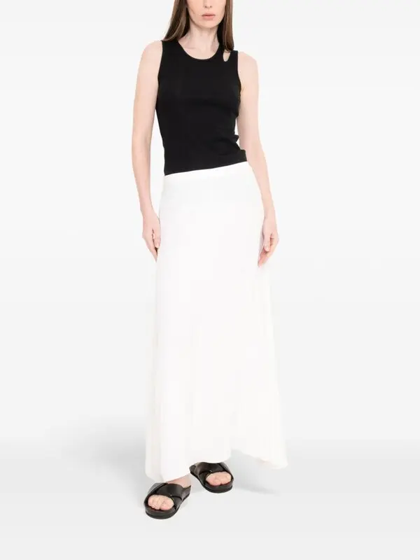 UMA | RAQUEL BLAY Uma | Raquel Davidowicz Textured Midi Skirt - White