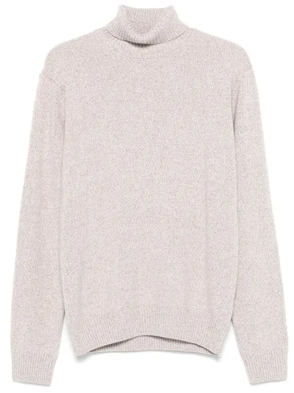 BARBA NAPOLI Roll-neck Jumper - Neutrals