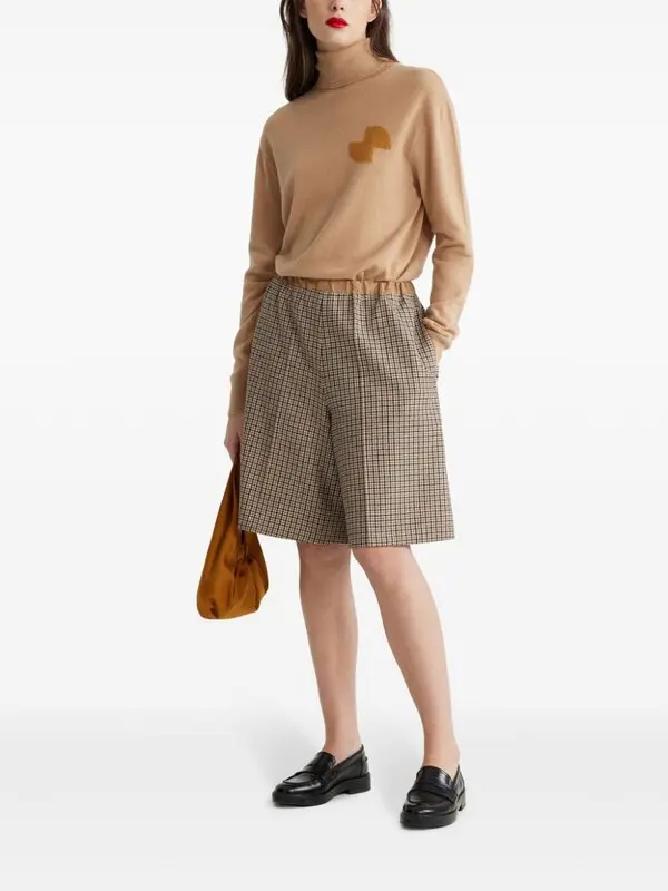 Patou Jp Roll-neck Sweater - Brown