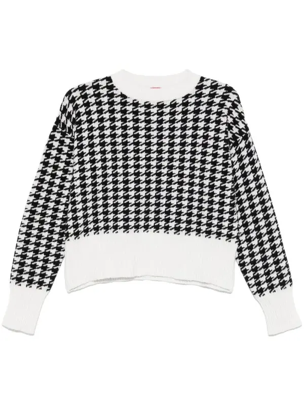 Hugo Boss Houndstooth-intarsia Sweater
