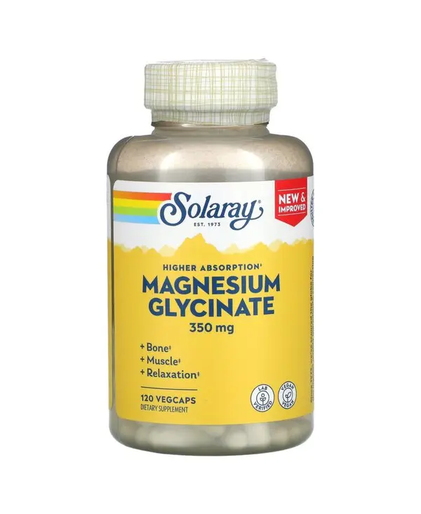 SOLARAY High Absorption Magnesium Glycinate 350 Mg
