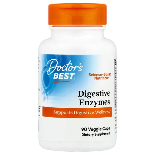 DOCTOR'S BEST Digestive Enzymes 90 Veggie Caps - Assorted Pre-pack (see Table 9