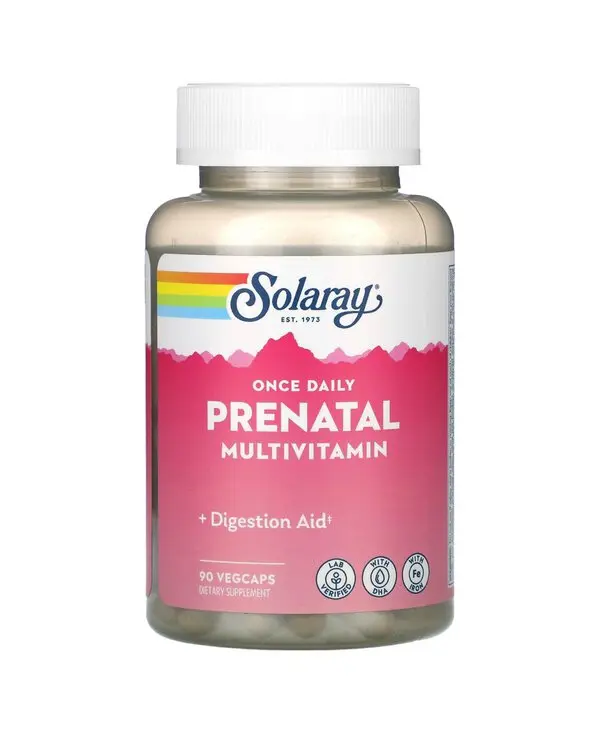 SOLARAY Once Daily Prenatal Multivitamin 90 Vegcaps