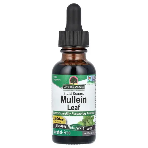 NATURE'S ANSWER Mullein Leaf Fluid Extract Alcohol-free 2 000 Mg 1 Fl Oz - Assorted Pre-pack