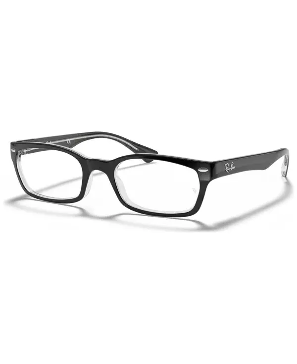 Ray-ban Rectangle Eyeglasses - Black On Transparent