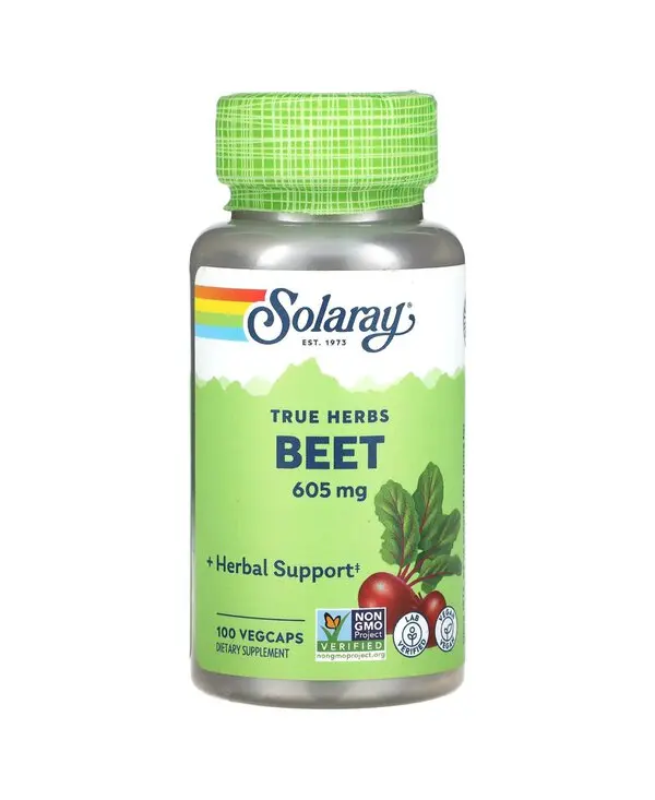 SOLARAY True Herbs Beet 605 Mg 100 Vegcaps