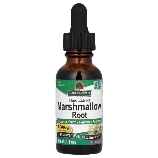 NATURE'S ANSWER Marshmallow Root Fluid Extract Alcohol-free 2 000 Mg 1 Fl Oz