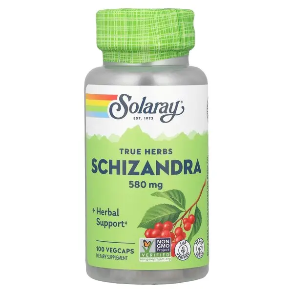 SOLARAY True Herbs Schizandra 580 Mg