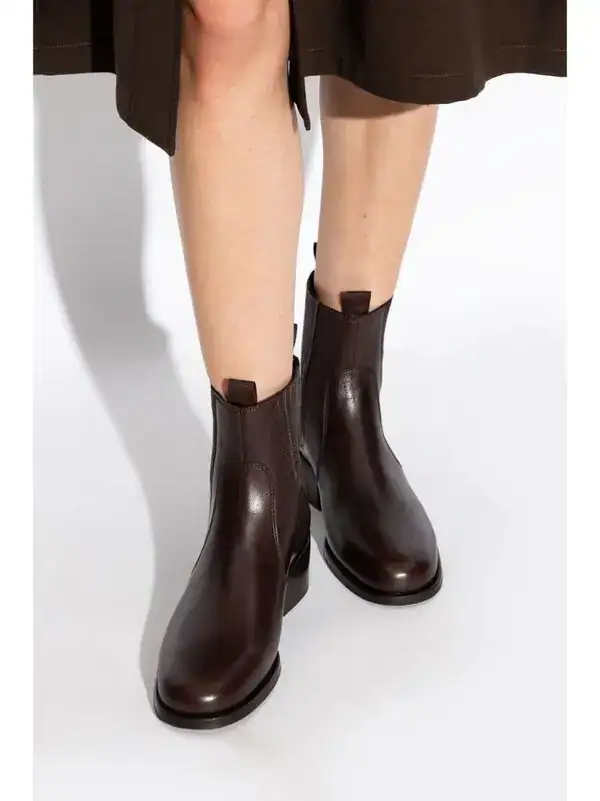 定価12.8万 LEMAIRE ANATOMIC BOOTS 35 ブラウン Lemaire 35mm Chelsea Boots - Brown | Editorialist