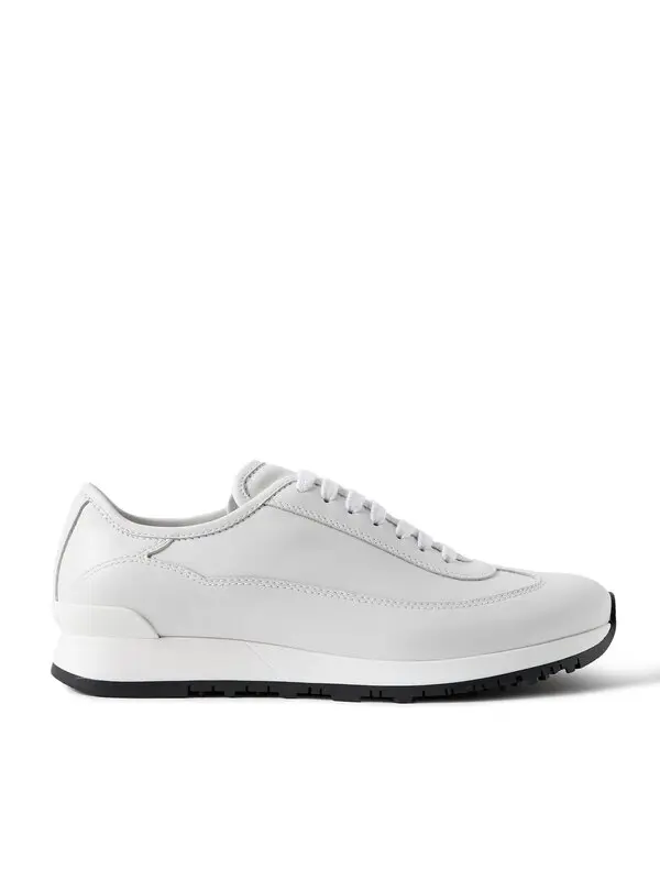 John Lobb Foundry Ii Leather Sneakers - White