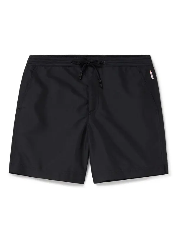 Orlebar Brown Bulldog Straight-leg Mid-length Recycled Swim Shorts - Black