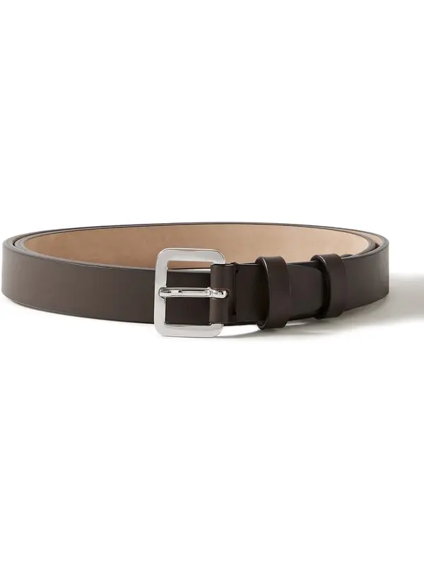 Mr P. 2.5cm Leather Belt - Brown