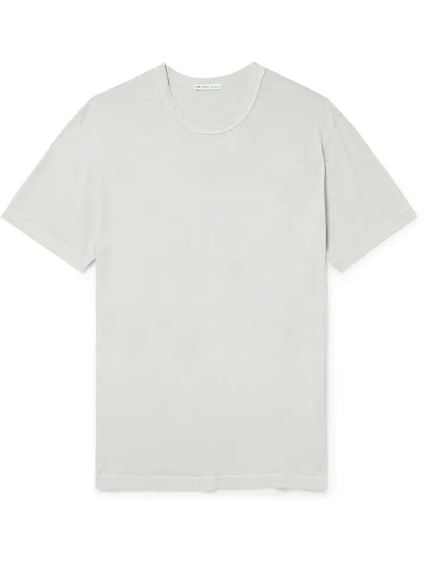 JAMES PERSE Combed Cotton-jersey T-shirt - Gray