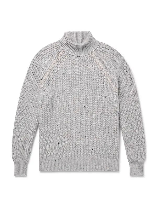 Buy Inis Meáin Boatbuilder Ribbed Merino Wool And Cashmere-blend
