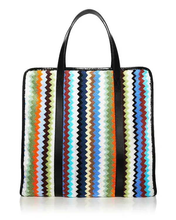 Missoni Riverbero Beach Bag In Turquoise 25% Off Editorialist