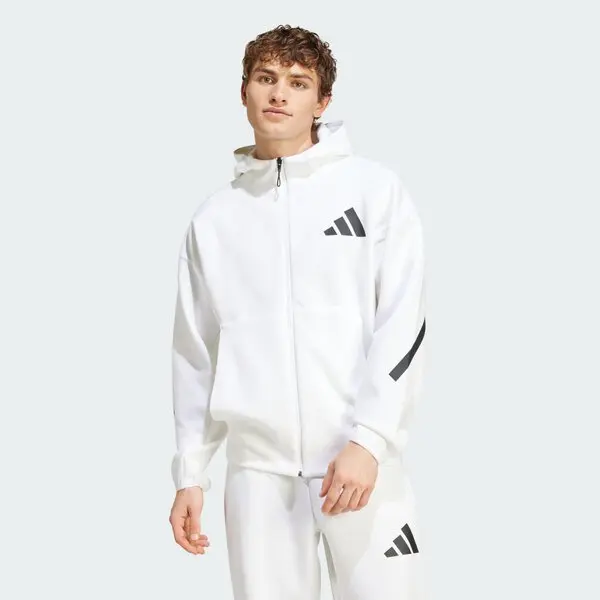 Adidas Z.n.e. Full-zip Hooded Track Jacket - White