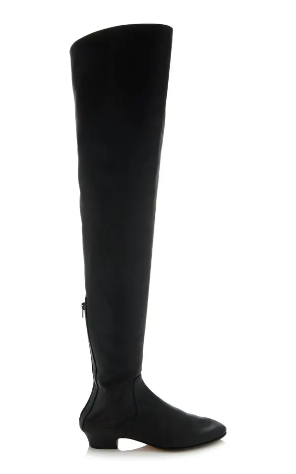 THE ROW Awar Leather Over-the-knee Boots