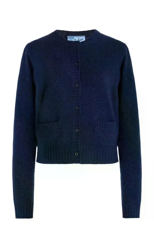Prada Re-cashmere Cardigan - Blue
