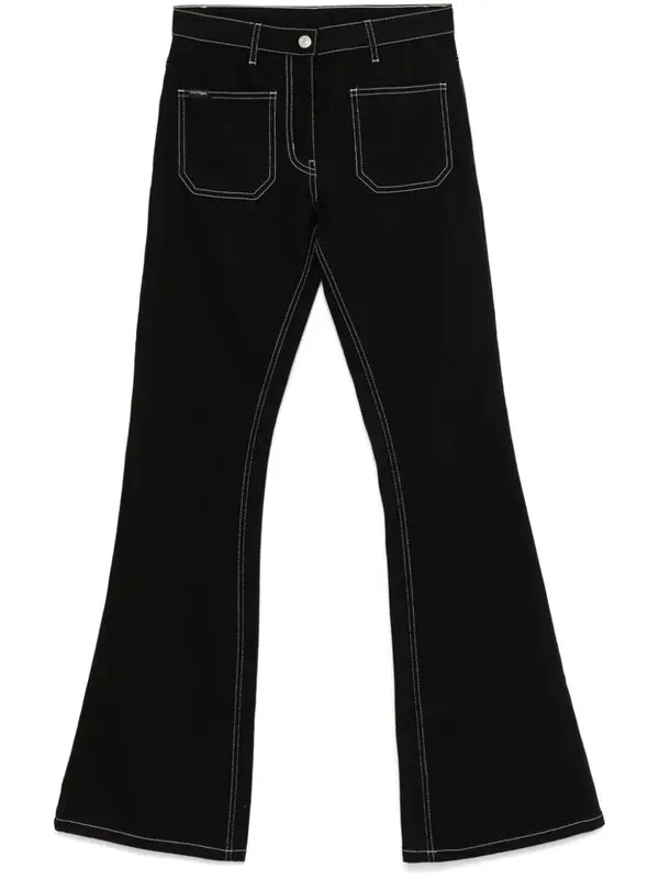 COURREGES Topstitched Bootcut Jeans