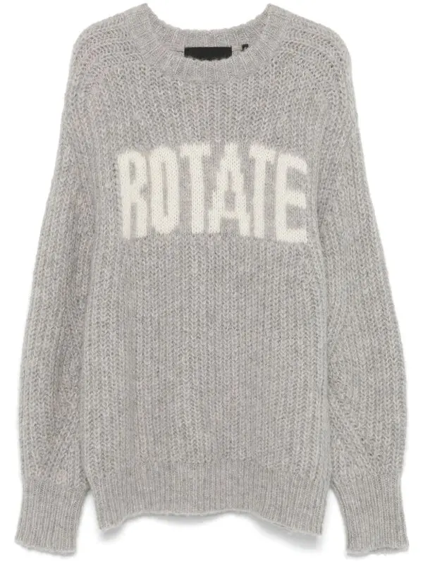 Remain Birger Christensen Intarsia-knit Sweater - Grey