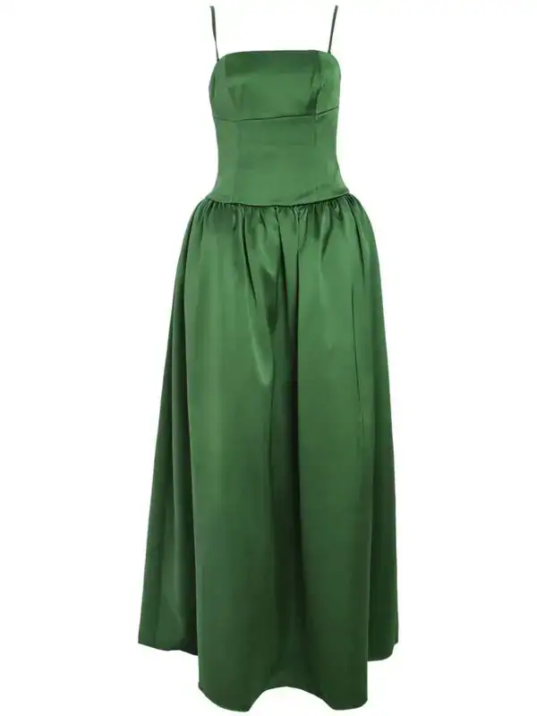 audrey hepburn style bridesmaid dresses Slinky Sage Bandeau Midi Dress main image 0