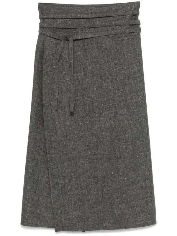 Fabiana Filippi Belted Midi Skirt