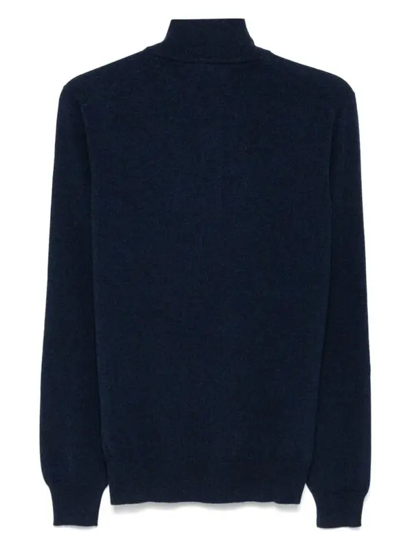 BARBA NAPOLI Lupo Zip Sweater - Blue