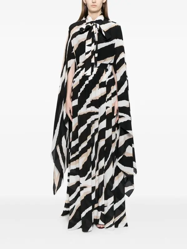Elie Saab Zebra-print Silk Shirt
