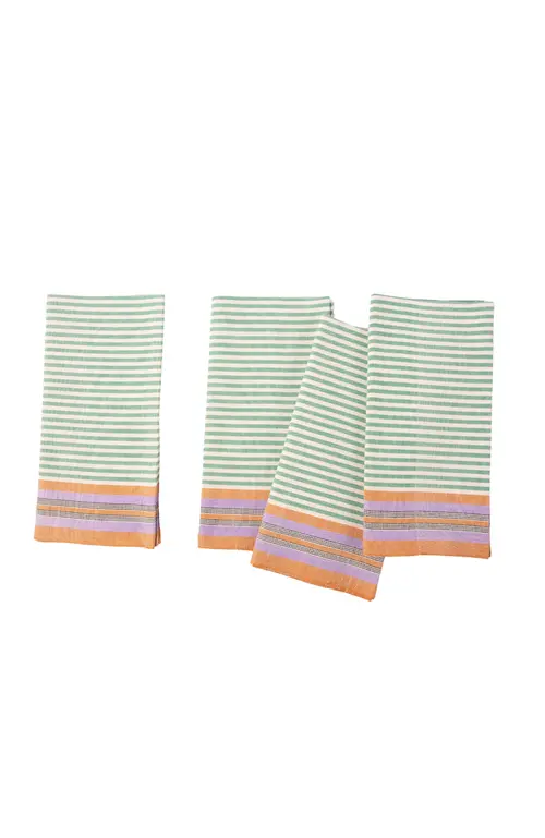 SIAFU HOME Handwoven Maua Napkinsset Of 4
