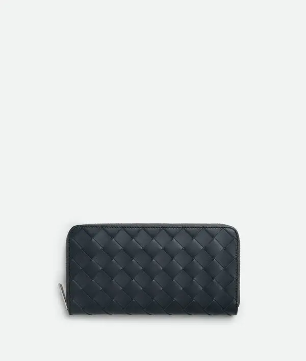 Bottega Veneta Intrecciato Zip Around Wallet