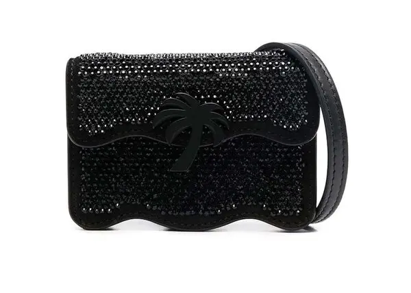 Palm Angels Palm Beach Micro Party Crossbody - Black/silver