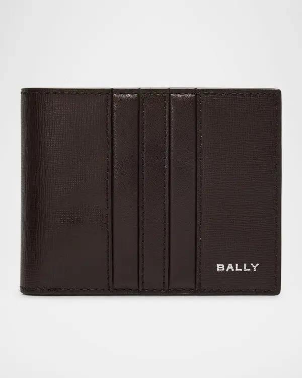Bally Leather Bifold Wallet - Ebano Palladio