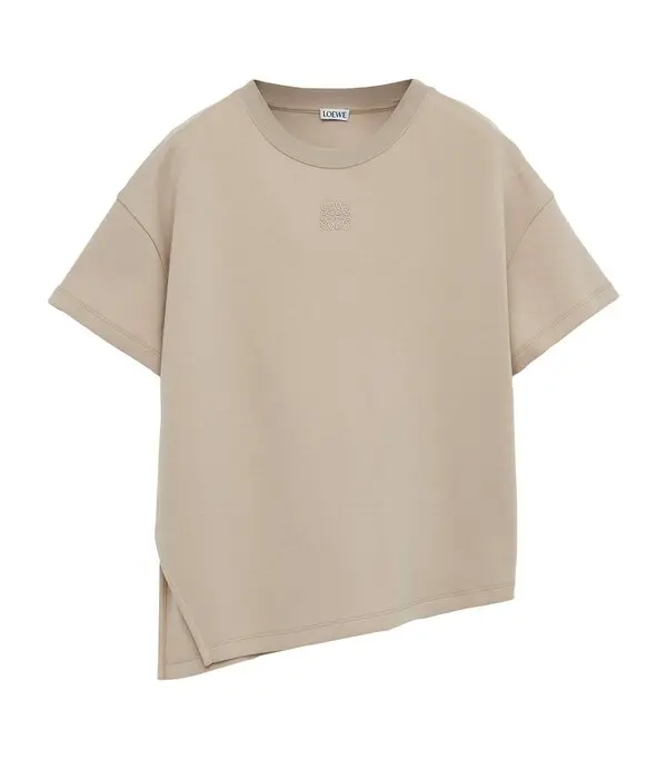 Loewe Asymmetric Anagram T-shirt - Beige