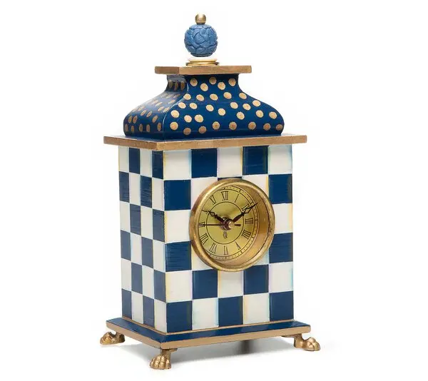 MACKENZIE-CHILDS Royal Check Desk Clock - One-color