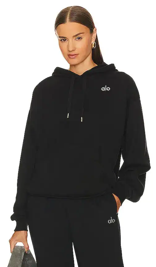 Alo Yoga Accolade Hoodie - Black | Editorialist