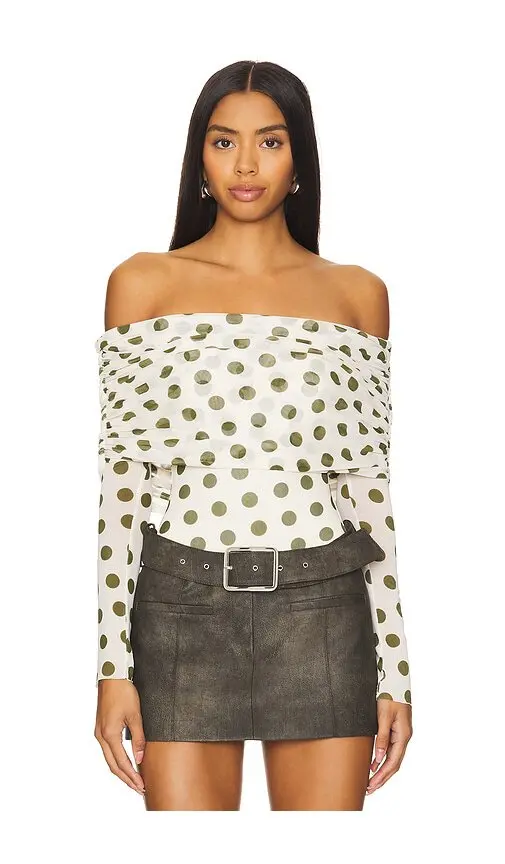 AFRM Maxine Bodysuit - Birch Dot