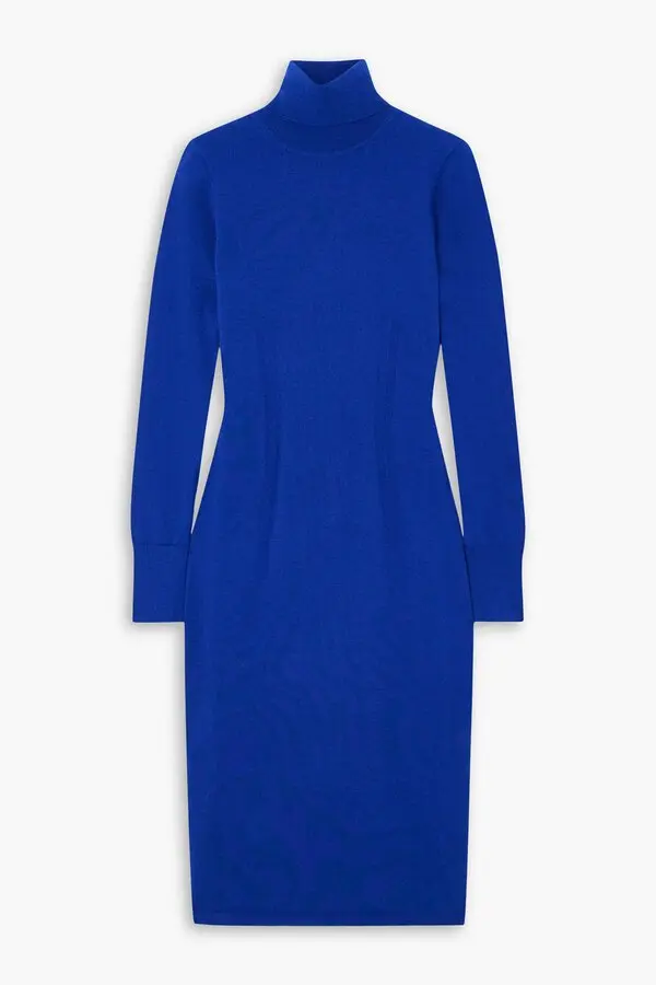 JOSEPH Cashmere-blend Turtleneck Midi Dress