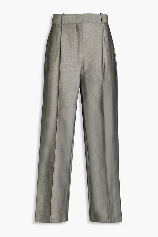 Sandro Wool-blend Wide-leg Pants