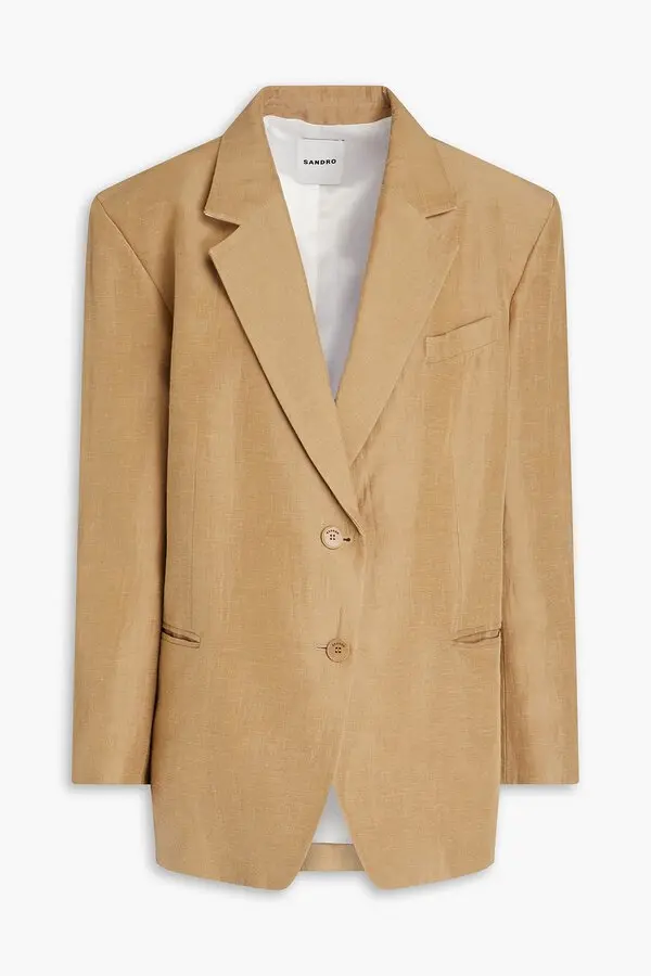 Sandro Slub Woven Blazer