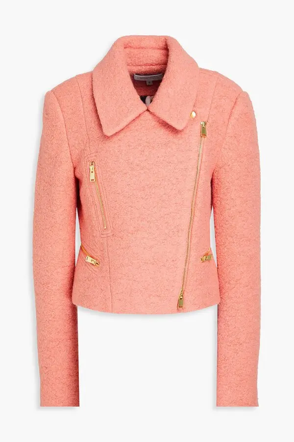 Cara Cara Katya Wool-blend Bouclé Biker Jacket