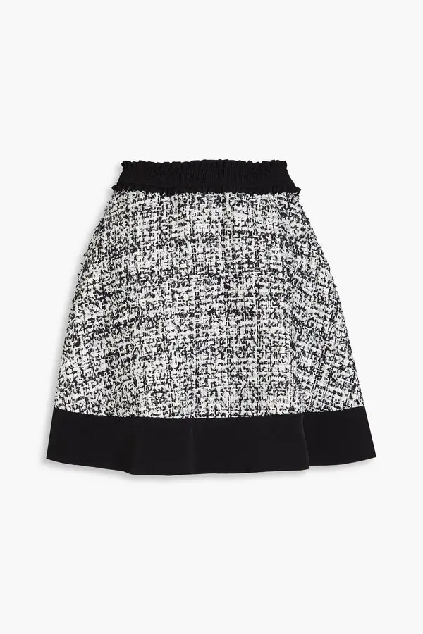 Sandro Sequin-embellished Metallic Tweed Mini Skirt