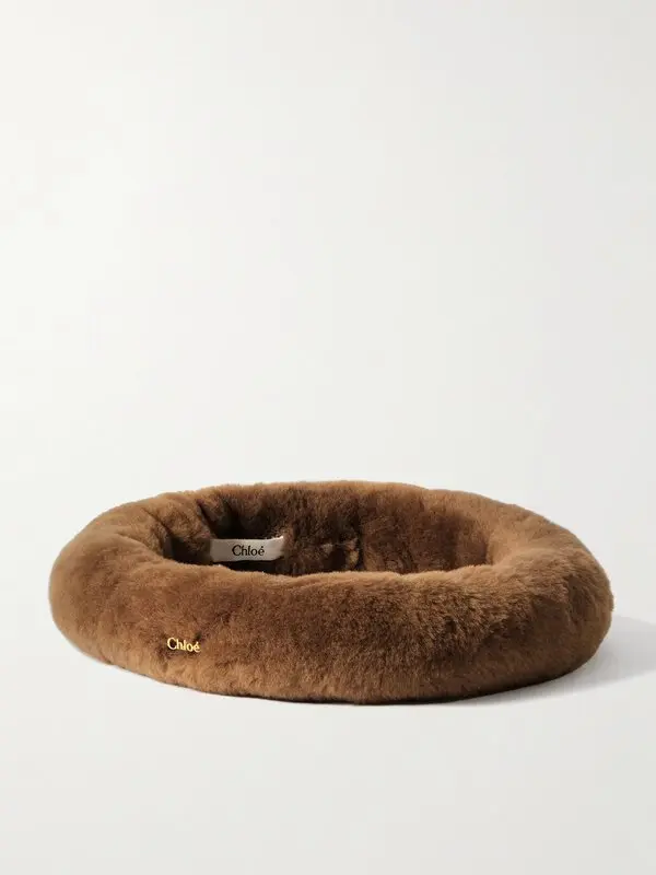 Chloé Embellished Shearling Headband