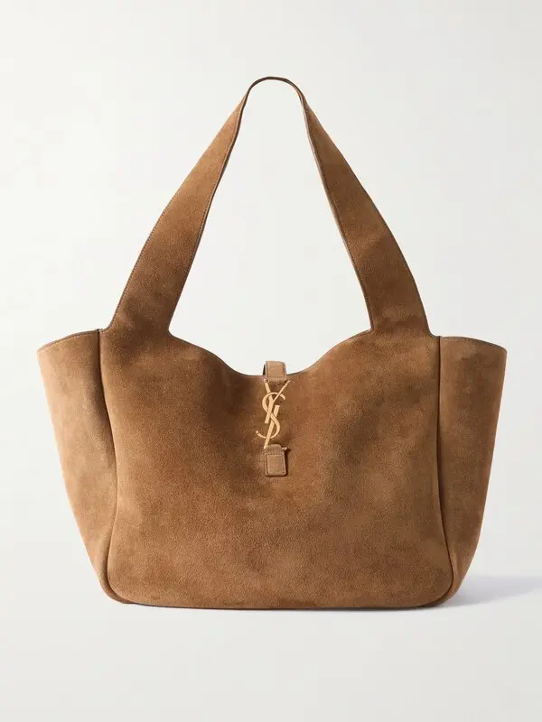 Saint Laurent Le 5 À 7 Bea Suede Tote - Brown