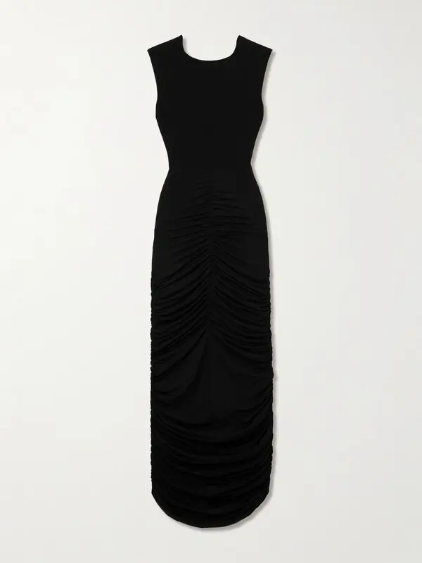 Magda Butrym Ruched Open-back Gown