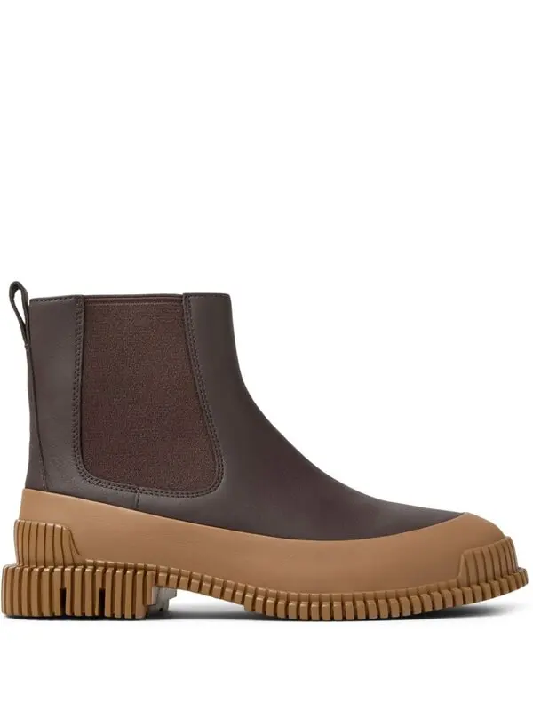 Camper Pix Leather Chelsea Boots - Brown
