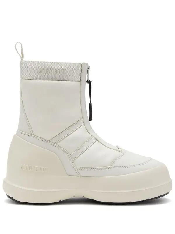 Moon Boot Luna Logo-print Boots - White