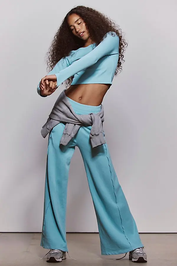 Free People Long Sleeve Set - Blue Crush