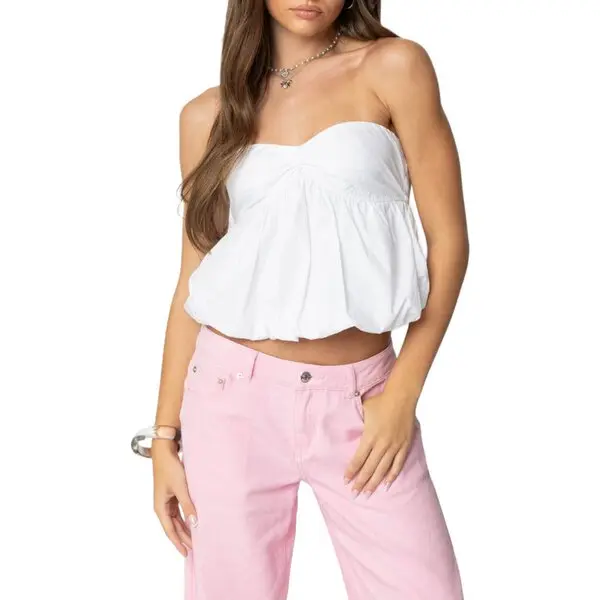 EDIKTED Serina Sleeveless Top - White