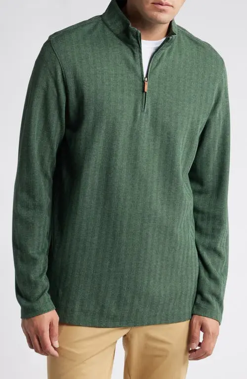 Mizzen+main Herringbone Knit Half Zip Pullover